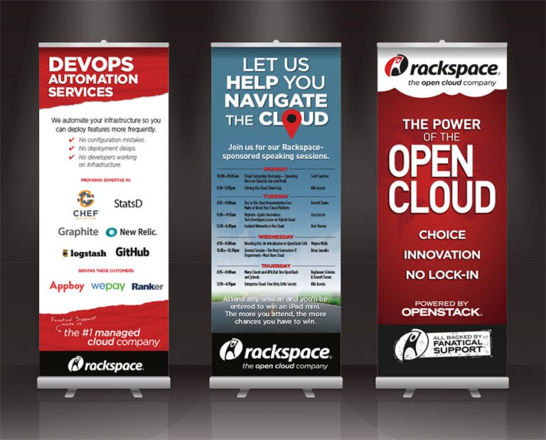 Rackspace Banner Signs | Jeffrey Heinke Design